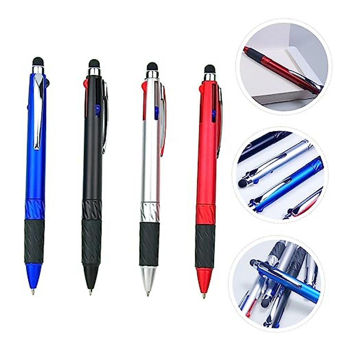 NUOBESTY 8 Pcs 1 Set Multifunction Stylus Phone Touch Pen Touch Stylus Pen Stationery Phone Stylus Smart Phone Stylus Pen Pilot Fountain Pen Portable Meeting Pens Ball Pens with Stylus Flat
