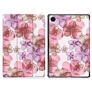 Gylint Case for Samsung Galaxy Tab A8 10.5-Inch (2022), Slim Lightweight Stand Cover with Auto Wake/Sleep for Galaxy Tab A8 (SM-X200/X205/X207) Flower