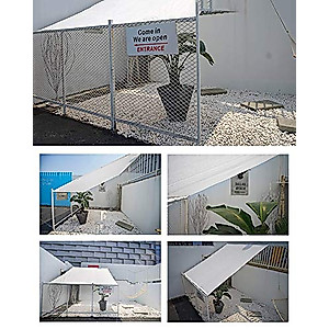 White Balcony Privacy Fence Screen Screening Cover, Screen Cover for Outdoor Shade Sun Protection Windscreen, Mesh Fabric 80% Blockage (Size : 4Mx6M)