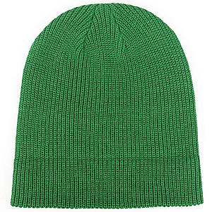 MaxNova Men's Slouchy Beanie Hat Winter Warm (Kelly green)