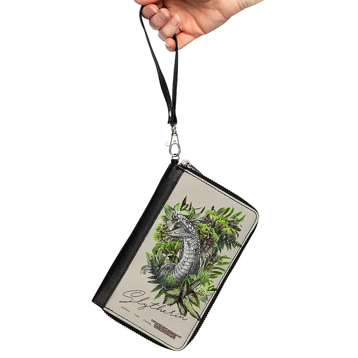 Buckle-Down Women's PU Zip Around Wallet Rectangle-Harry Potter, 7.5"x4.5"