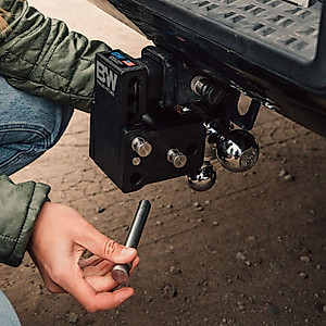 B&W TS35010 Tow and Stow Stainless Steel Receiver Hitch Pin with Keeper Clip