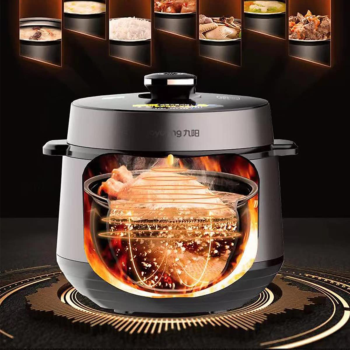 Joyoung Household Smart Electric Pressure Cooker Y-50C19US Spherical Double Gallbladder Smart Pressure 5L