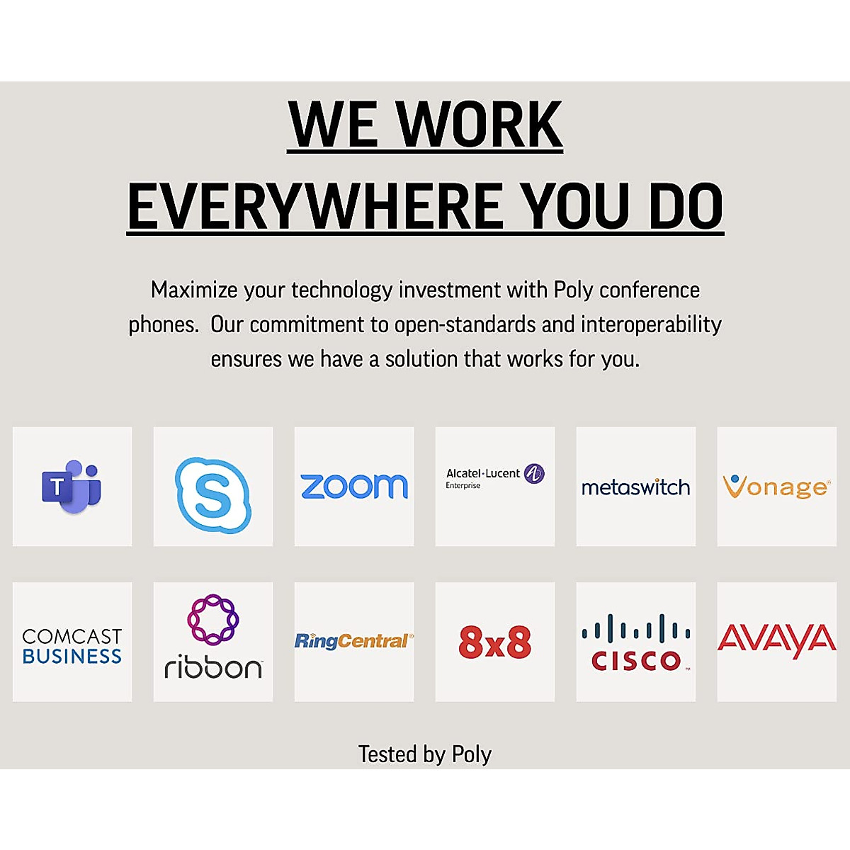 Poly - Trio C60 IP Conference Phone (Polycom) - Smart Conference Phone for Any Meeting Space - 5" Color Touch Display - Works with Teams, Zoom & More