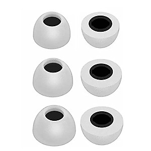 Rqker Foam Ear Tips Compatible with Galaxy Buds Pro Earbuds, 3 Pairs S/M/L Sizes Soft Memory Foam Replacement Ear Tips Earbud Tips Eartips Foam Compatible with Galaxy Buds Pro, Gray SML