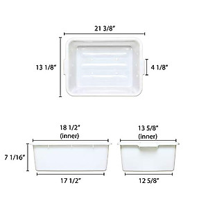 Thunder Group PLBT007W Bus Box Freezer Safe, 7-Inch, White