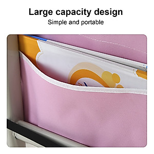 TINAYAUE Desk-Side Book Hanging Storage Pocket Multi-Layer Students Classroom Desk Side Hanging Caddy Organizer Paper File Sorter Rack Shelf Pens Holder Space Saver Storage Bags