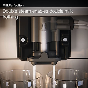 Miele CM 6160 MilkPerfection Automatic Coffee Machine - OneTouch for Two, AromaticSystem, 4 individual profiles, DoubleShot, WiFi-compatible, LED lighting, easy cleaning, in Lotus White