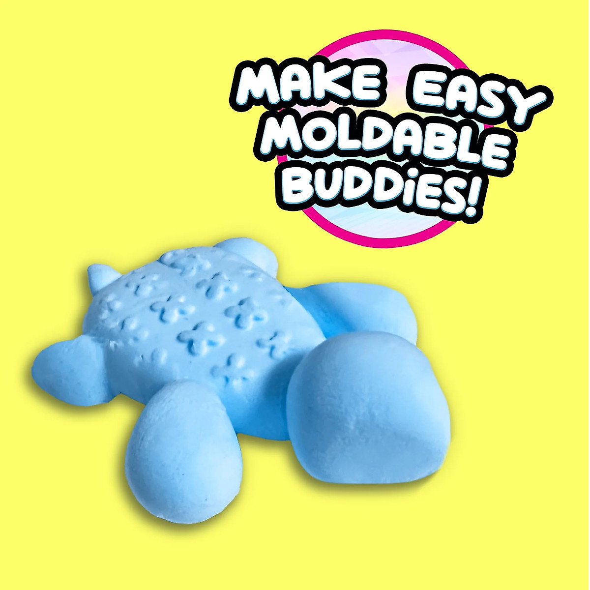 COMPOUND KINGS Fluffy Butter Cloudz Compound Bucket for Girls & Boys | Sensory Toys | Non-Toxic & Non-Sticky | Stress Relieving Tactile | (Bright Blueberry)