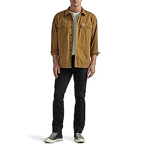 Lee Men's Extreme Motion Slim Straight Jean Black 29W x 30L