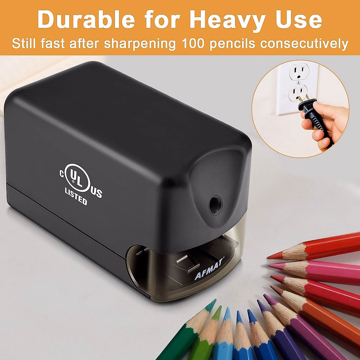 Single-Hole Pencil Sharpener+6-Hole Electric Pencil Sharpener