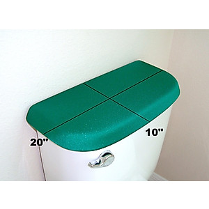 Spandex Fabric Cover for a lid Toilet Tank - Handmade in USA (Green)
