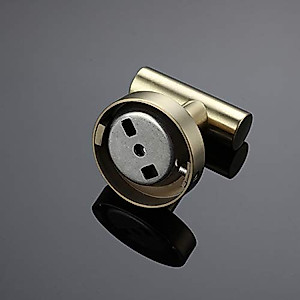 Miyili Brushed Gold Towel Hook SUS 304 Stainless Steel Coat/Robe Clothes Hook for Bath Kitchen Garage Wall Mounted 2 Pack, B01G2