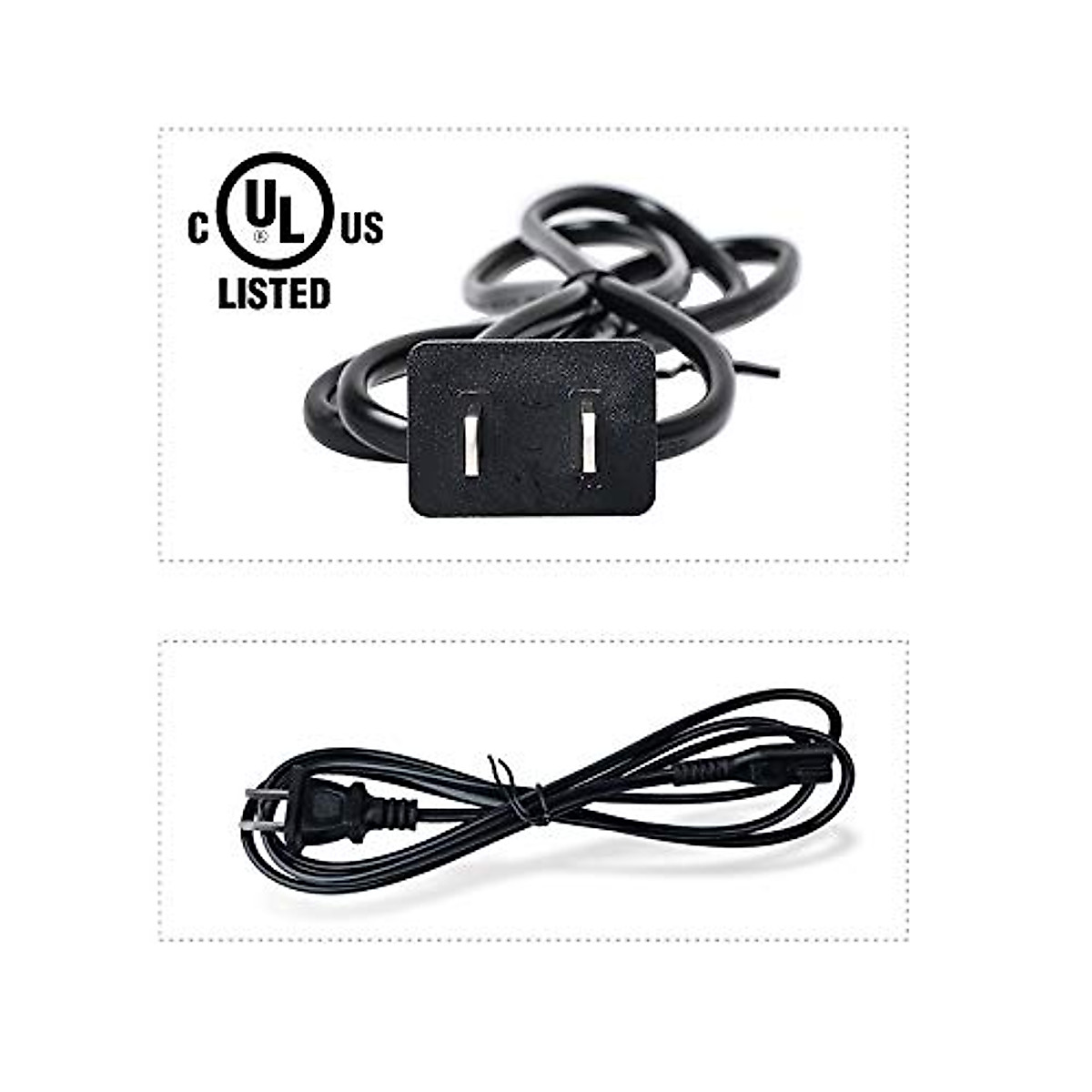 Power Cord Cable for Canon PIXMA MX922 MX490 MX492 MP495 MP560 MX870 MG2420 MG2520 MG2920 MG3620 TS9120 TS3122 TS6120 TR4520 TR7520 TR8520 TR8550 Printer Power Cord Replacement AC Cable