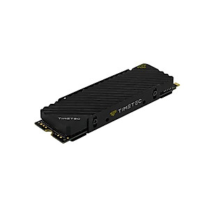 Timetec 1TB PCIe 4.0 Heatsink Gaming SSD NVMe PCIe Gen4x4 M.2 2280 3D NAND TLC 1000TBW SLC Cache Read/Write Speed Up to 5,100/4,700 MB/s Internal Solid State Drive for PS5, PC Desktop