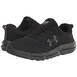 Under Armour Men's Charged Assert 10 Camo Running Shoe, (001) Black/Black/Pitch Gray, 11