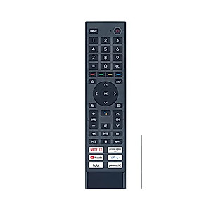 ERF3J80H Universal Replaced Remote Fit for All Hisense 4K UHD Android Smart TV A6G U6G U8G Series 75A6G 70A6G 65A6G 60A6G 55A6G 50A6G 43A6G 55U68G 50U6G 65U6G 75U6G 50U68G 75U68G NO Voice Command