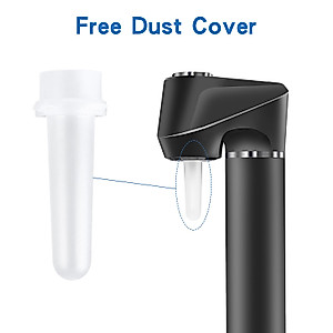 spoonlemon Sparkling Water Maker,Soda Streaming Machine for Home Use, Carbonated Water Machine with BPA Free 1L PET Bottle, Compatible with Any Screw-in 60L CO2 Exchange Carbonator, Black