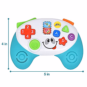 Number 1 in Gadgets Baby Remote Toy Game Controller, Musical Toys Light and Sound Early Educational Learning for Infants