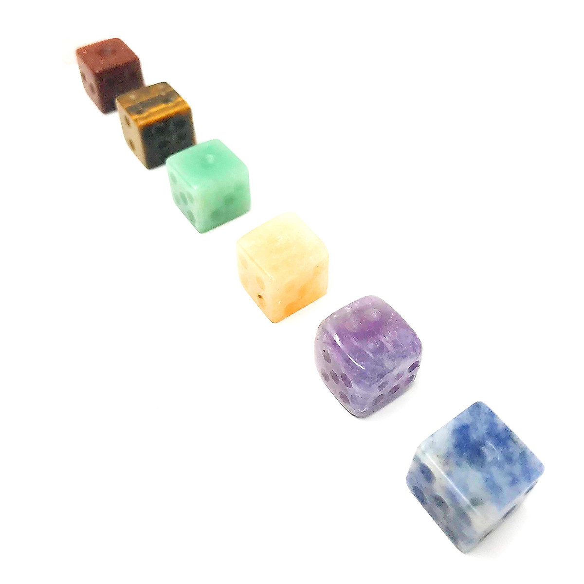 Clarity, Crystal Dice, Spiritual Practice, Decor, Game or Fun, Quantity of 7