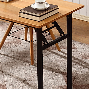 Computer Desk,47" Modern Simple Style Folding Tables,Home Office Writing Desk, Space Saving Foldable Table, No Install Needed