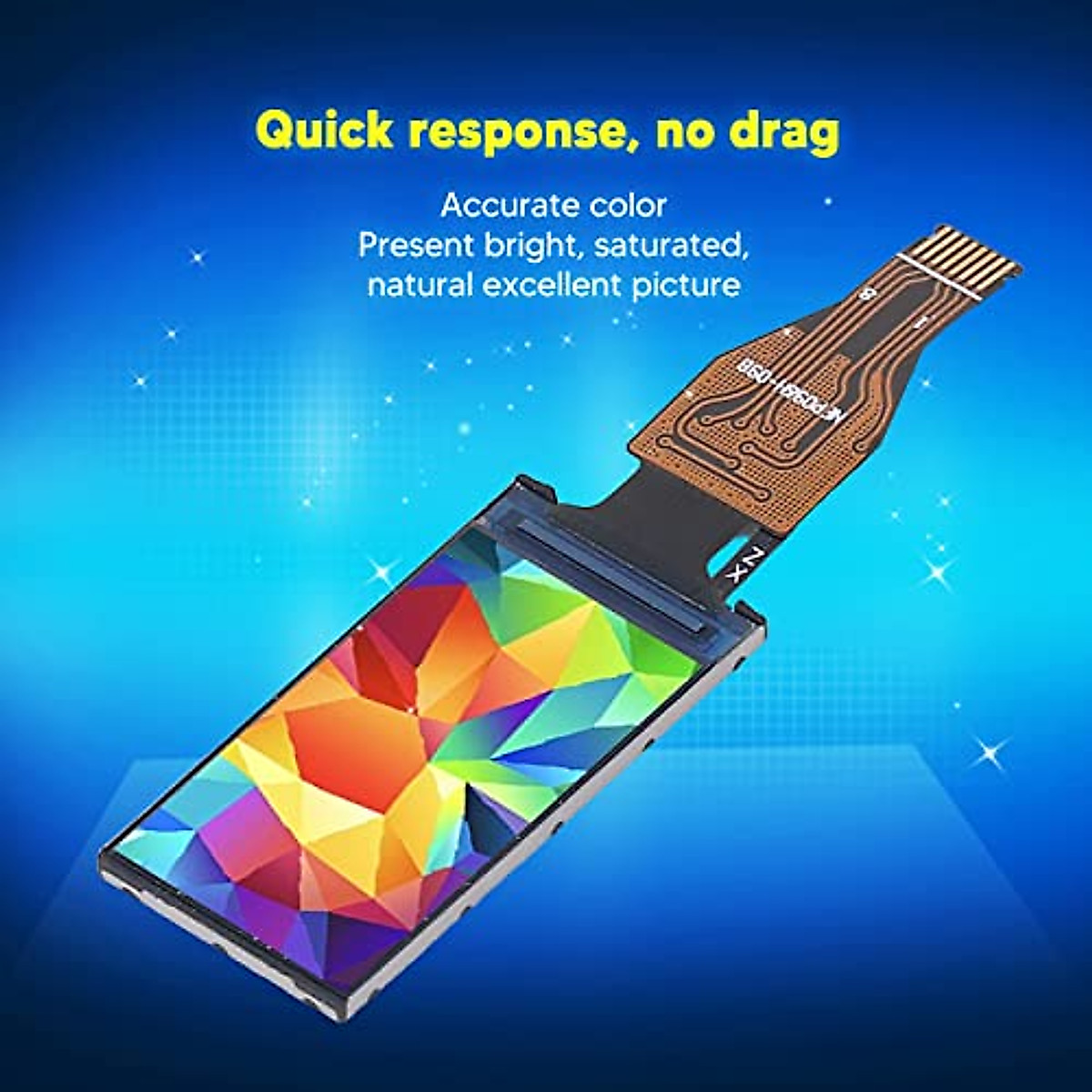 0.96in IPS Display Module, ST7735S Drive High Light Transmittance Small Power Consumption TFT IPS Display Module Thin 4Pcs for Controller Board