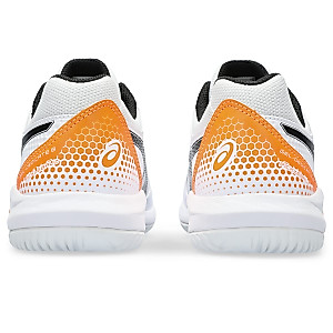 ASICS Men's Gel-Dedicate 8 Pickleball Shoes, 10, White/Shocking Orange