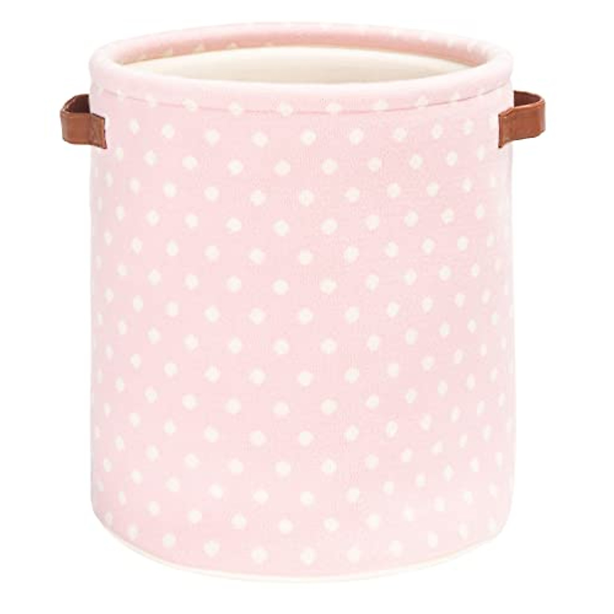 Safavieh Baby Collection Dottie Pink Cotton Nursery Storage Basket with Handles (Fully Assembled)