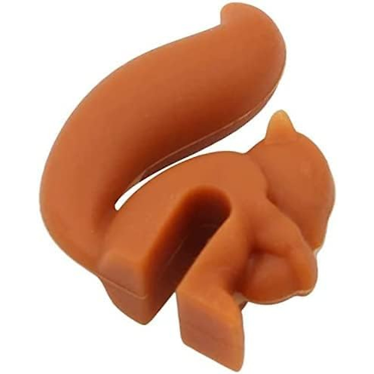 Cute Squirrel Shape Silicone Tea Bag Holder Squirrel Drink Markers, Tea Bag Holder for Mug Candy Colors Gift Set Cup Hanging Tool 5 Pcs