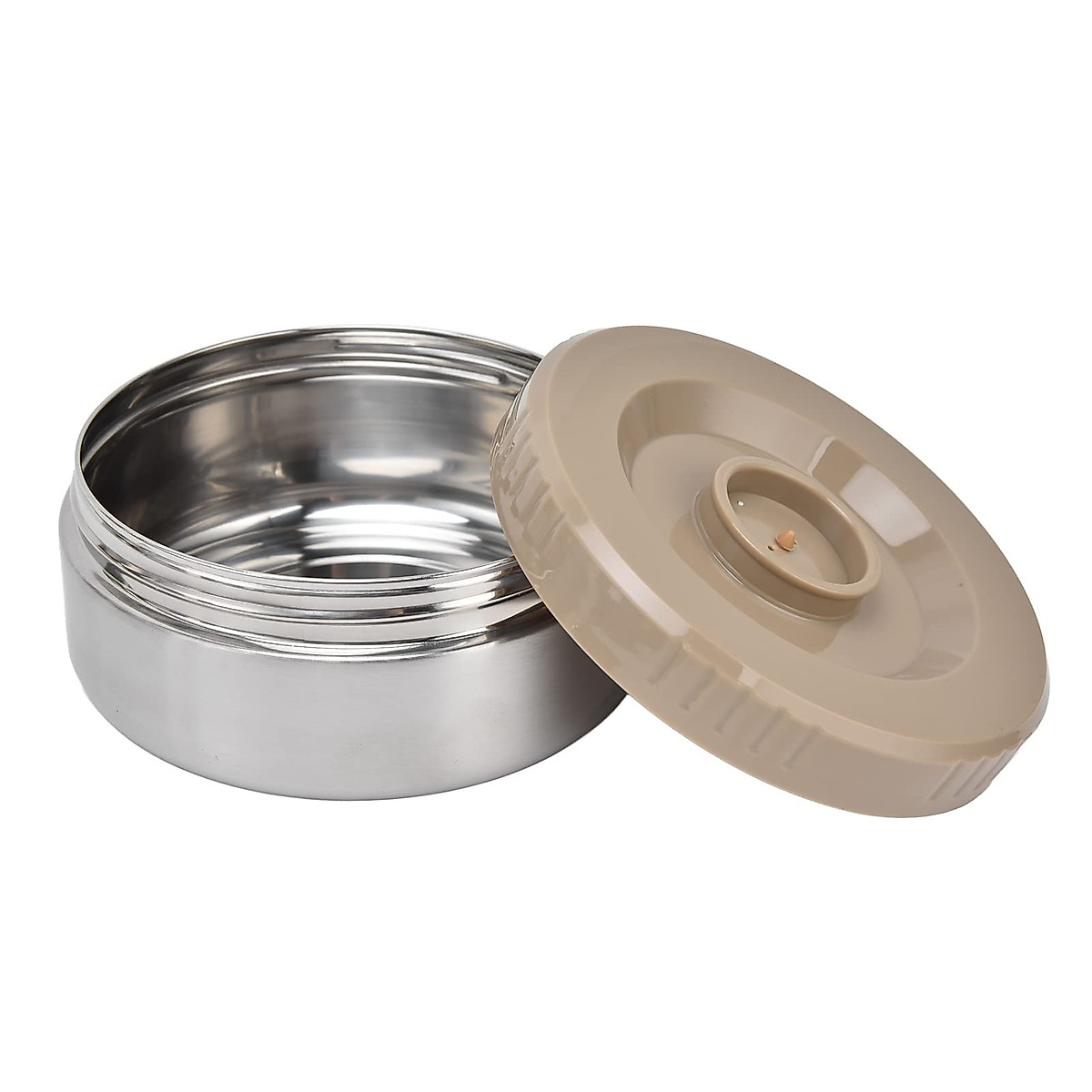 Insulated Food Jar, 67 oz Insulated lunch Containers for Hot Food, Adults Stainless Steel Leakproof 3 Layer Vacuum Insulated Barrel(Silver)