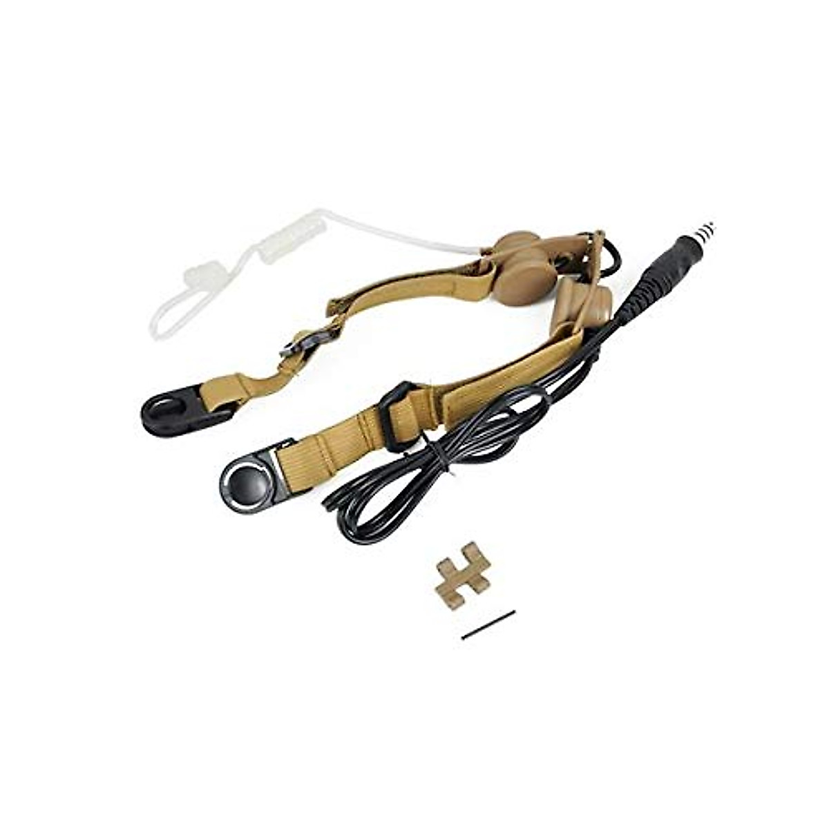 Armorwerx Covert Military Throat Mic Headset (Tan)