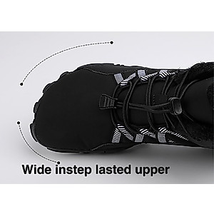 Dinint Barefoot Shoes Men Women Wide Toe Box Winter Cross Trainer Minimalist Zero Drop Sole Cotton Boots Sneakers Light Green