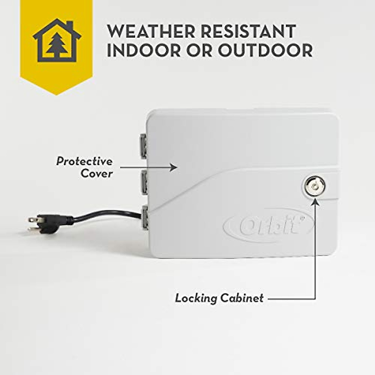 Orbit 57950 B-hyve Smart 12-Zone Indoor/Outdoor Sprinkler Controller, Compatible with Alexa Gray