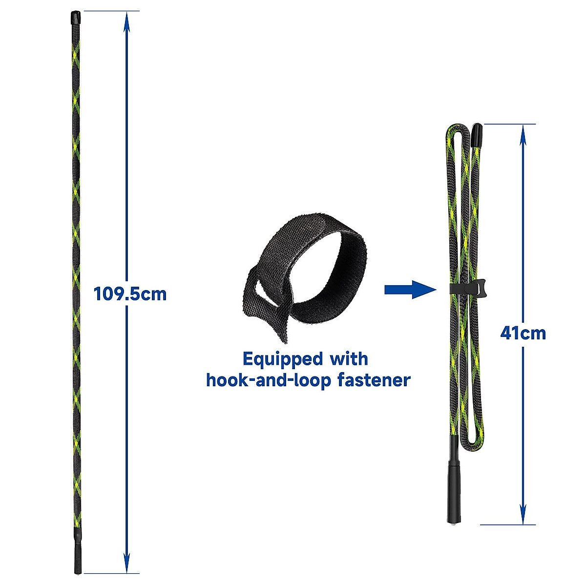Bingfu Dual Band VHF UHF 136-520MHz 42.9 inch Foldable Camouflage CS Tactical SMA Female Ham Radio Antenna for BaoFeng UV-5R UV-82 BF-F8HP Kenwood Wouxun HYT Handheld Two Way Radio Walkie Talkie