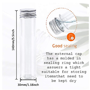 18 Pack 110 ML Plastic Test Tubes with Caps Clear Candy Tubes for Bath Salt Christmas Candy Storage Halloween Science Party Favors