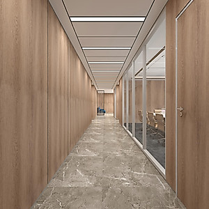 TOTIO Light Brown Wood Grain Contact Paper Tan Walnut Textured Peel and Stick Wallpaper 16x354in Air Guide Slot Design Matte Thicken Self-Adhesive Waterproof Furniture Stickers Vinyl Decorative Film