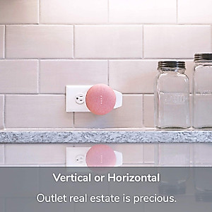 doqxD Outlet Wall Mount Holder for Google Home Mini 1st Generation: Google Home Mini Accessories - Fits Horizontal and Vertical Outlets - 2-Pack - Frost White