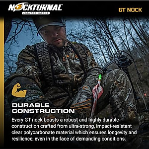 Nockturnal Lighted Nocks for Arrows with .246 / .244/204 Inside Diameter, Green