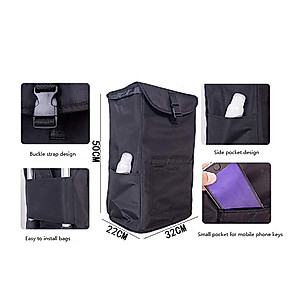 KNOXC Trolleys, Shopping Cart Hand Cart Folding Portable Trolley Car Shopping Cart Small Trailer Aluminum Trolley Luggage Cart Grocery Cart/Blue