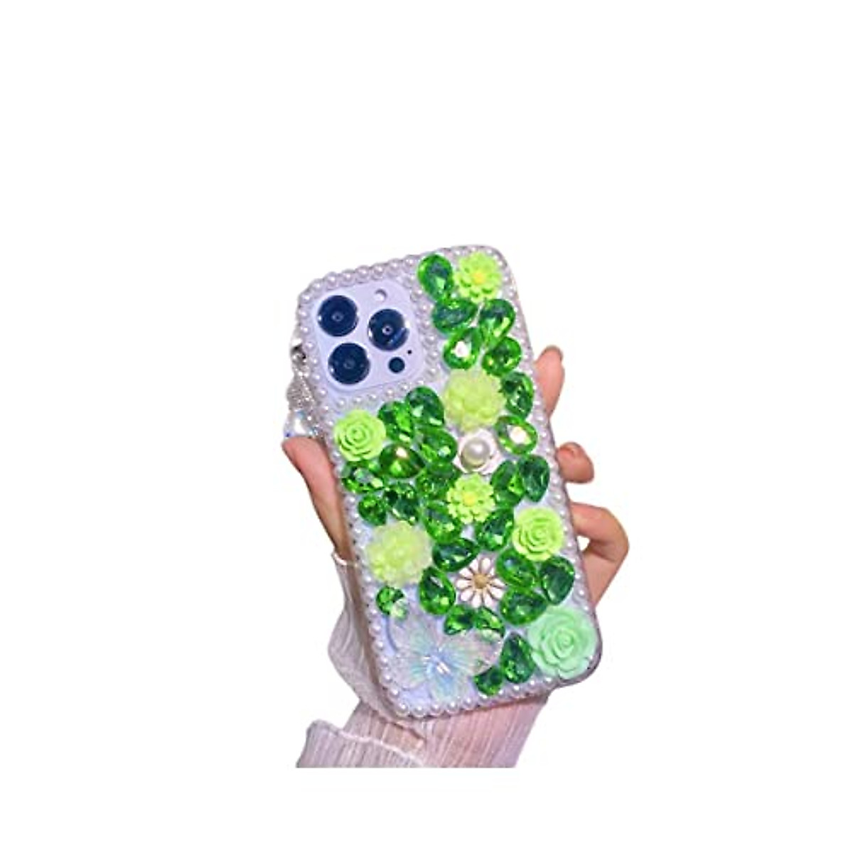 redecarie for Galaxy S9 Plus Diamond Bling Case,Crystal Rhinestone Floral Women Girls Cute 3D Glitter Shiny Sparkle Protective Phone Case for Samsung Galaxy S9 Plus