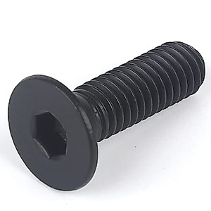 Tapping Screws,Screw Bolt,Black 304 Stainless Steel Countersunk Head Socket Head Cap Screws, M2M2.5M3M4M5M6 Flat Head Hex Socket Head Cap Screws, Small Screws,M4*6(50pcs) (Color : M5*12(20pcs))
