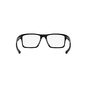 Oakley Men's OX8040 Rectangular Prescription Eyewear Frames, Satin Black, 54mm