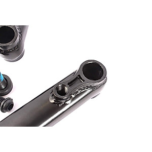 KHEbikes MVP V2 BMX Crank Set 48 Teeth CrMo 19 mm Axle Black 1.79lbs 175 mm