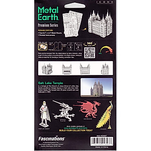 Fascinations Metal Earth Premium Series Salt Lake City Temple 3D Metal Model Kit