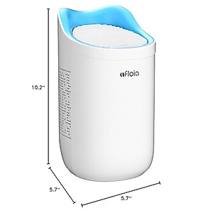 Mini Dehumidifier for Bathroom, Afloia Q3 Portable 20oz Dehumidifiers for 200 Sq.ft Auto-Off Compact Quieter Lighter Peltier Dehumidifier for Small Spaces [Cat Ear Design]