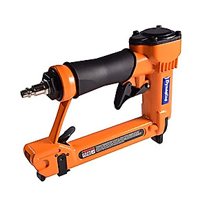 Dynastus Pneumatic Upholstery Staple Gun, 21 Gauge 1/2" Wide Crown Air Stapler Kit, by 1/4-Inch to 5/8-Inch, 1/4-Inch to 5/8-Inch, with 3000 Staples, Orang