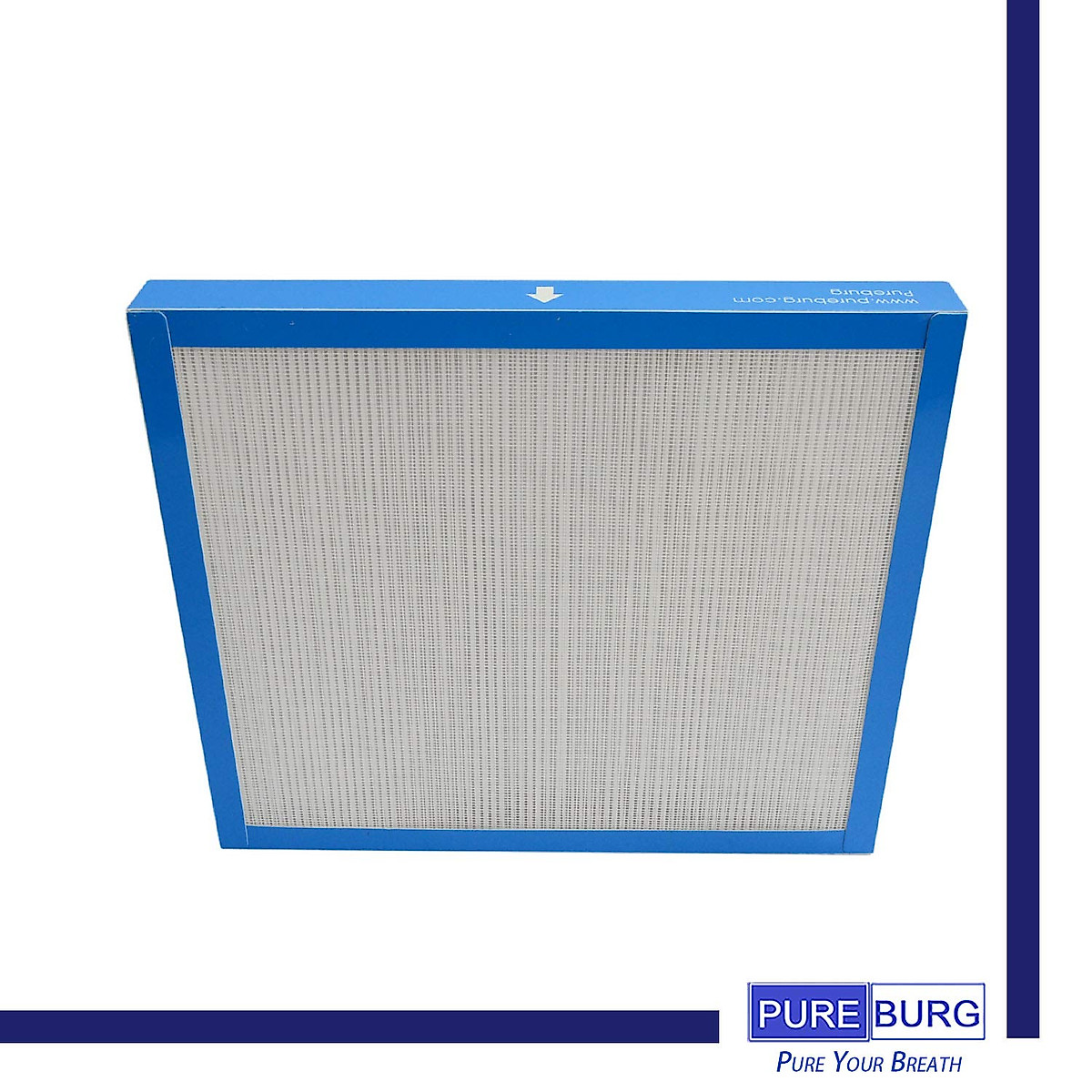 PUREBURG Replacement True HEPA Filter Compatible with HoMedics Total Clean AF-10 AP-15 AR-10 Air Purifiers,Part Number AF-10FL AP-15CRF AF-15,H13 Air Clean Dust VOCs Odor