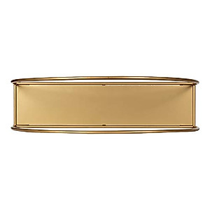 Kate and Laurel Monroe Glam Arch Shelf, 24 x 26, Gold, Modern Geometric Shelf for Wall