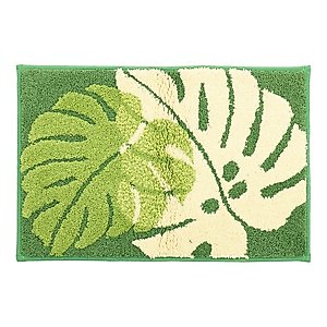 Cabilock Leaf Absorbent Doormat Polyester Entryway Mat Non- Slip Door Pad Front Door Mats Indoor Door Mat for Entrance Welcome Decorations Green