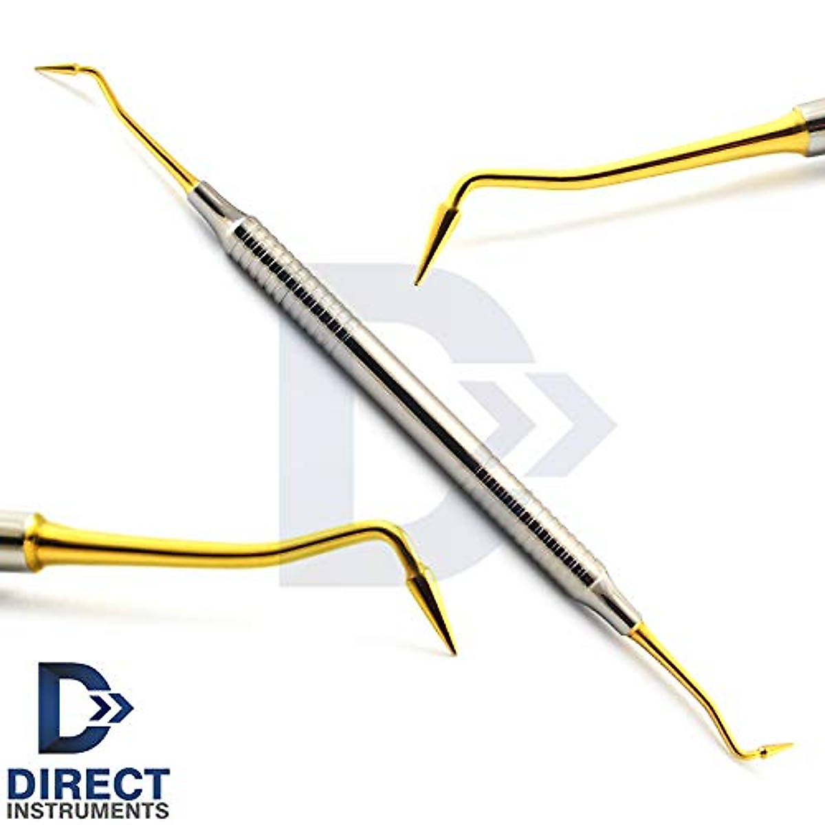 4Pcs Set Dental Light Weight Gold Titanium Coated Restorative Composite Amalgam Filling Instruments Scalers